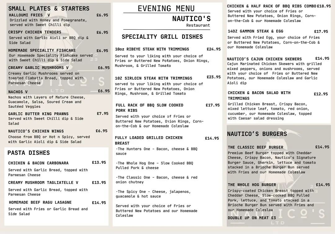 Home | Nautico's Restaurant